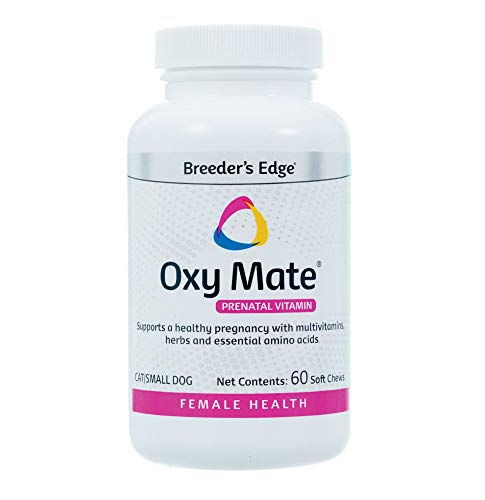Revival Animal Health Breeder's Edge Oxy Mate- Prenatal Supplement- for Small Dogs & Cats- 60ct Soft Chews