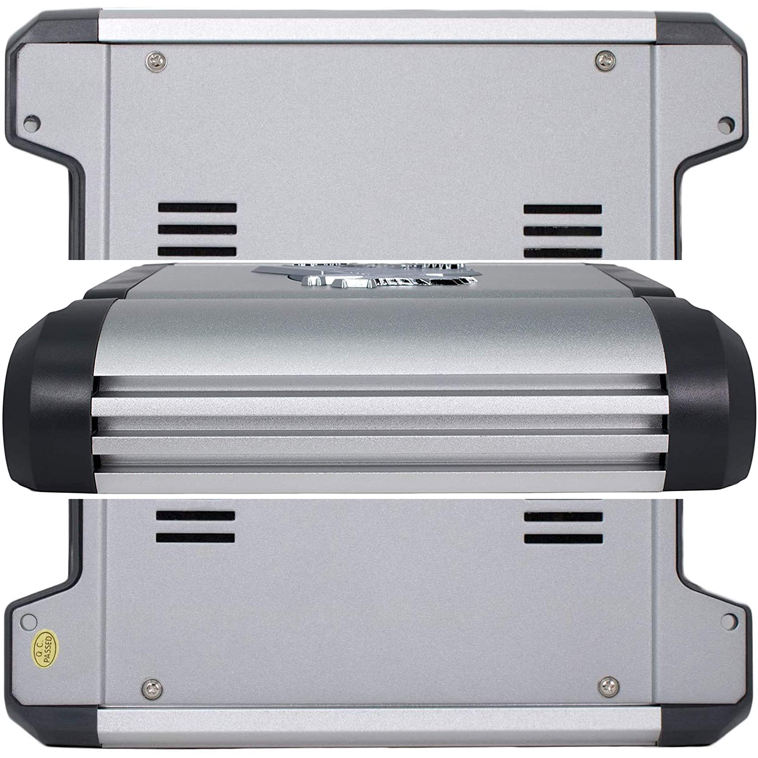 SoundXtreme Audio System ST1000.2 Stereo Car Amplifier - 2000 Watt Amp, 2/4 Ohm Stable, Class A/B, Mosfet Power Supply, Remote Subwoofer Control, Subwoofer Amplifier