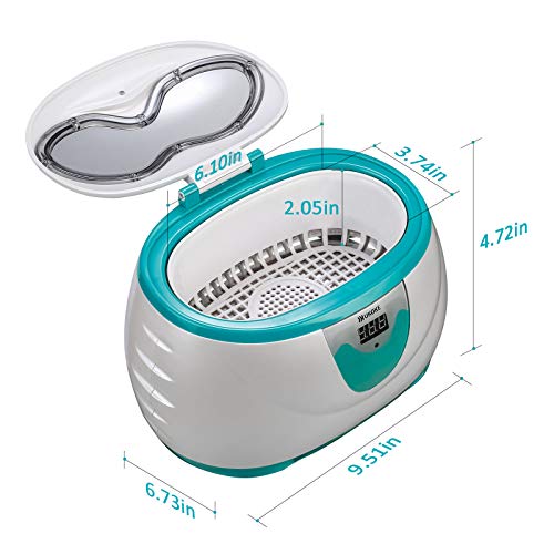 Ultrasonic Cleaner, UKOKE 3800S Professional Ultrasonic Jewelry Cleaner with Timer, Portable Household Ultrasonic Cleaning Machine, Electronics Eyeglasses Watch Ring Diamond Retainer Denture Clean
