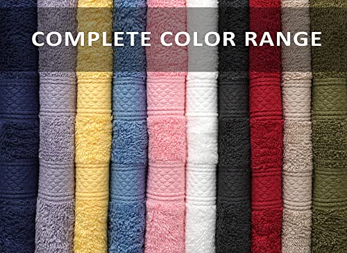 ZUPERIA Classic Hand Towels - 10 Pack - 16" x 28" - Ultra Soft 100% Cotton Large Bathroom Towels, Highly Absorbent Towel for Bathroom, Ideal for Pool, Home, Gym, Spa, Hotel (Assorted)