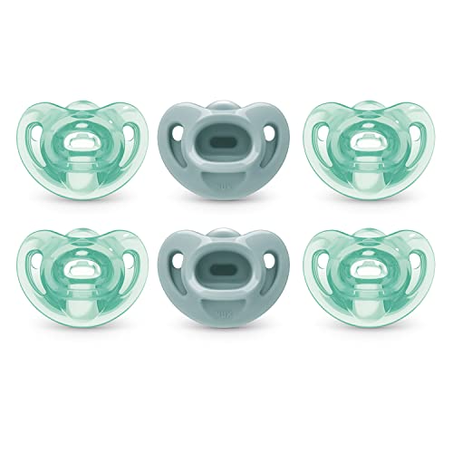 NUK Comfy Pacifiers, 0-6 Months, 6 Pack