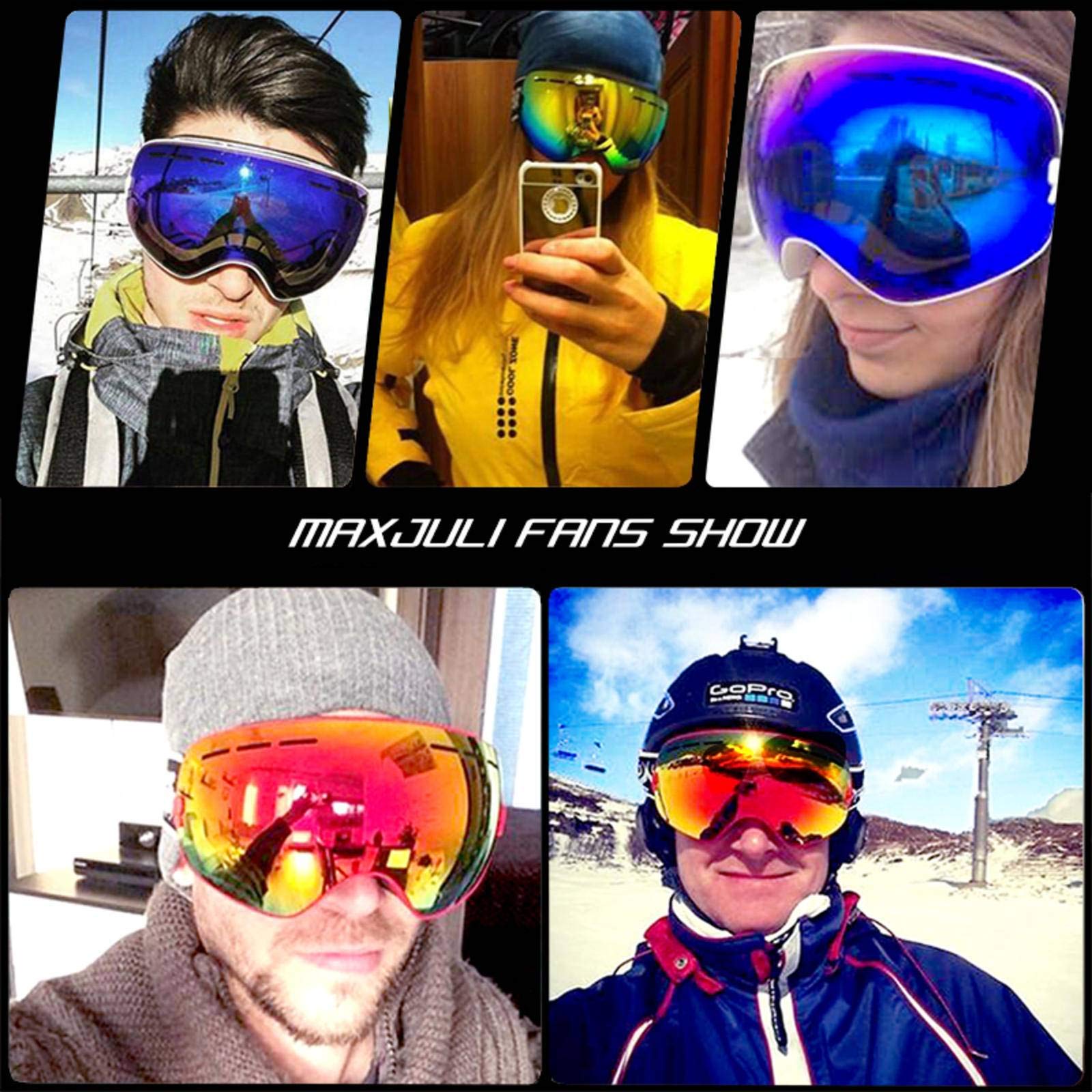 NC Ski Goggles- Interchangeable Lens- Premium Snow Goggles Snowboard Goggles for Menand Womenskiitem