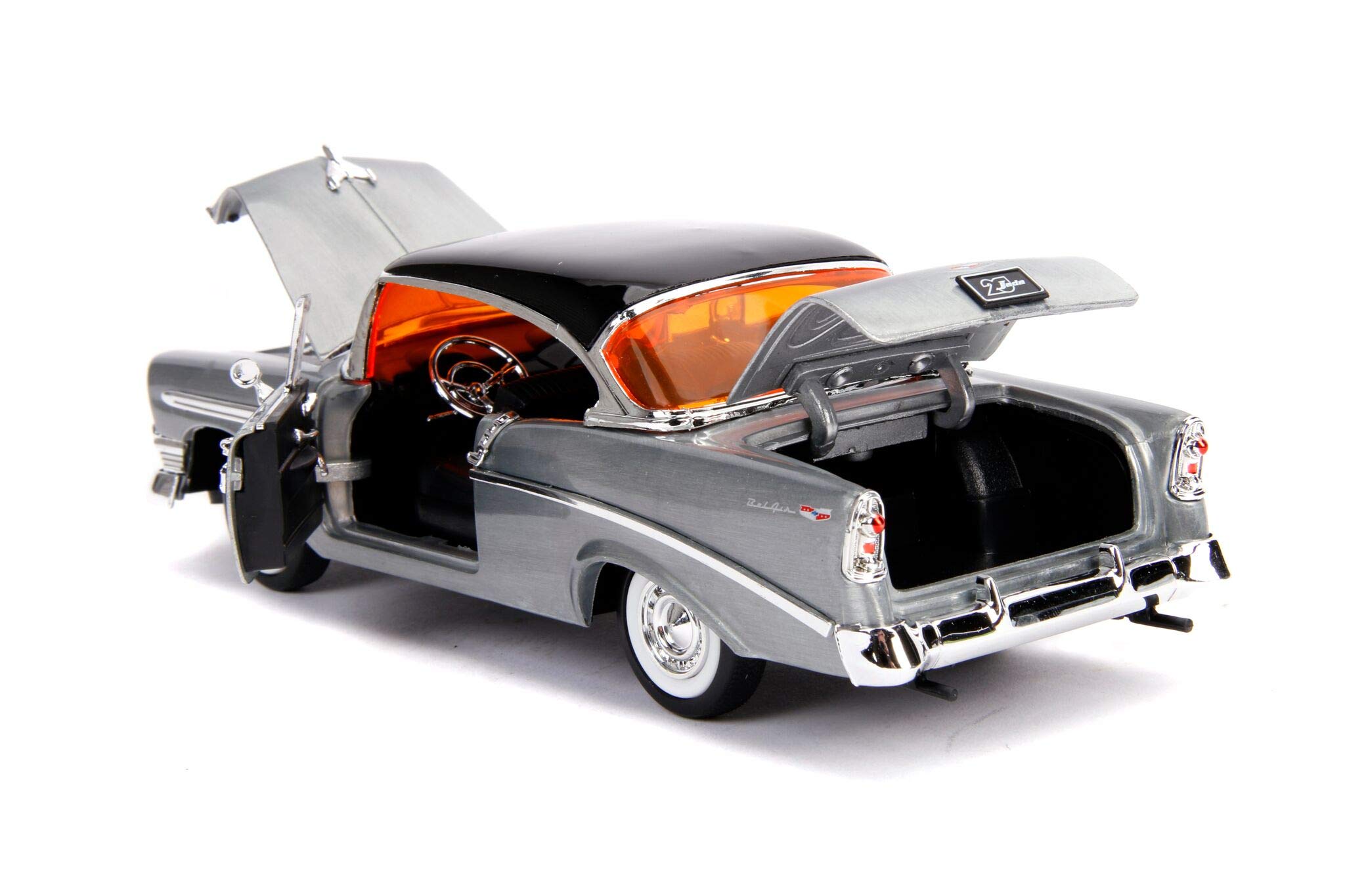 Jada Toys diecast vehicle 1: 24 Jada 20 - Showroom Floor - '56 Bel Air, Bare Metal