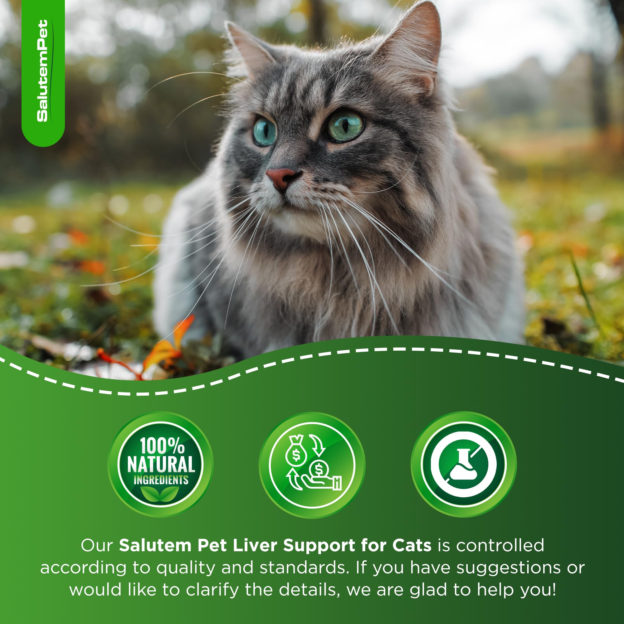 Cat Milk Thistle | Milk Thistle for Cats | Liver Support for Cats | Milk Thistle Cats | Organic Ingredients | 3 Pack x 2 Oz
