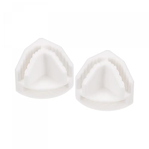 uxcell Plastic Wire Cube Connectors, 23x23mm Angle Grid Buckle Clip for Storage Shelving Cabinet Organizer, White, 32Pcs
