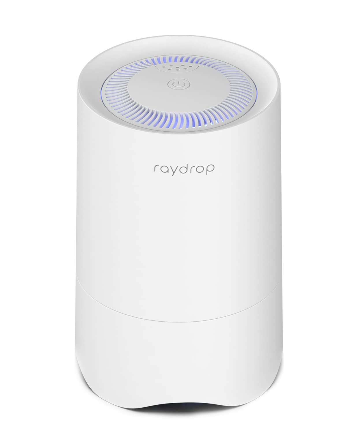 raydrop Small Air Purifier for Home Bedroom, Personal Desk Mini Air Purifier, Room Hepa Air Purifier Fresheners Cleaner for Pets, Smoke, Desktop, Office (White)
