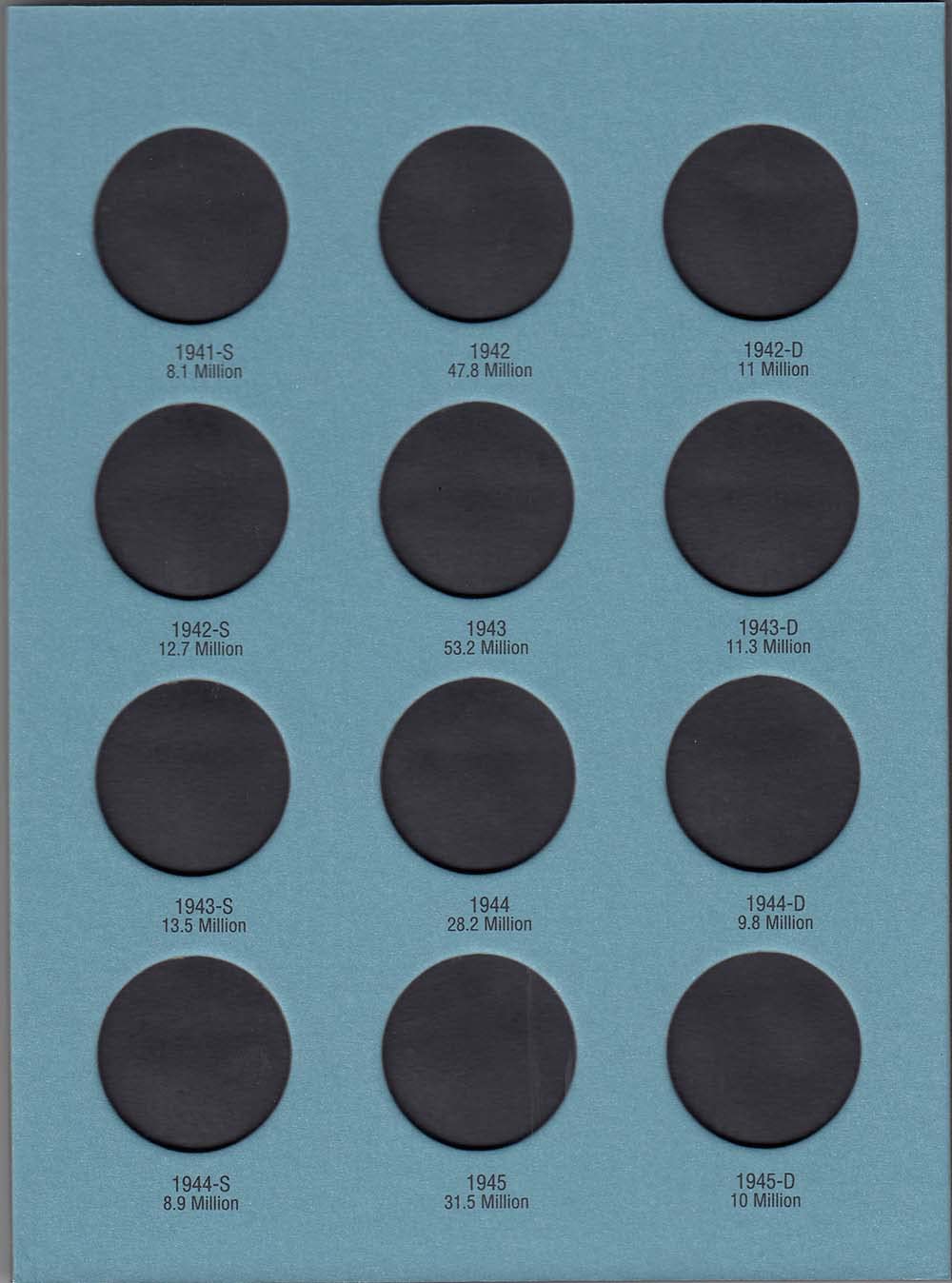 Whitman US Walking Liberty Half Dollar Coin Folder 1937 - 1947 #9027
