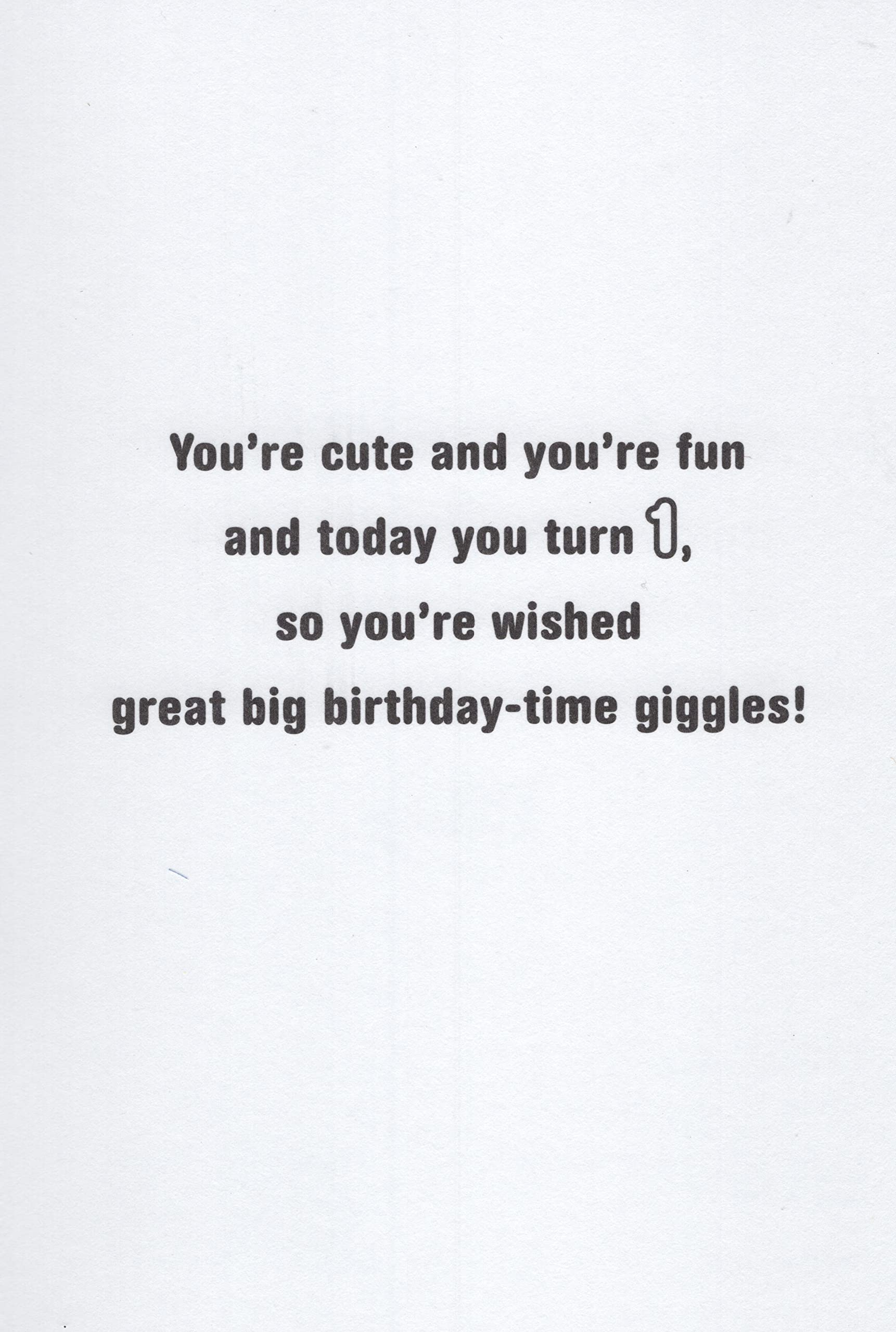 Mickey Mouse 1st Birthday Card - Made in USA
