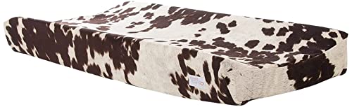 Western Cowboy Changing Pad Cover Super Soft Brown Cowhide