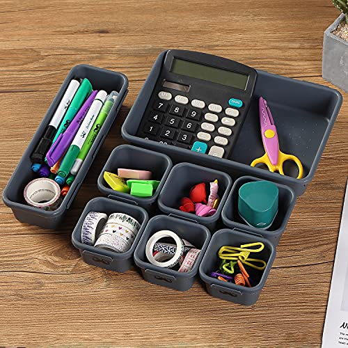 Mr. Pen- Interlocking Desk Drawer Organizer, 8 pcs, Drawer Organizer, Kitchen Drawer Organizer, Desk Drawer Organizer, Drawer Organizers, Office Drawer Organizer, Desk Drawer Organizers and Storage