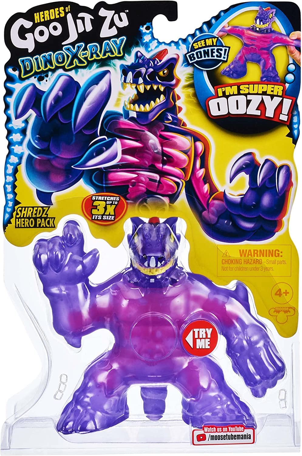 Heroes of Goo Jit Zu Dino X-Ray Hero Pack, Action Figure - Shredz The Spinosaurus (41189)