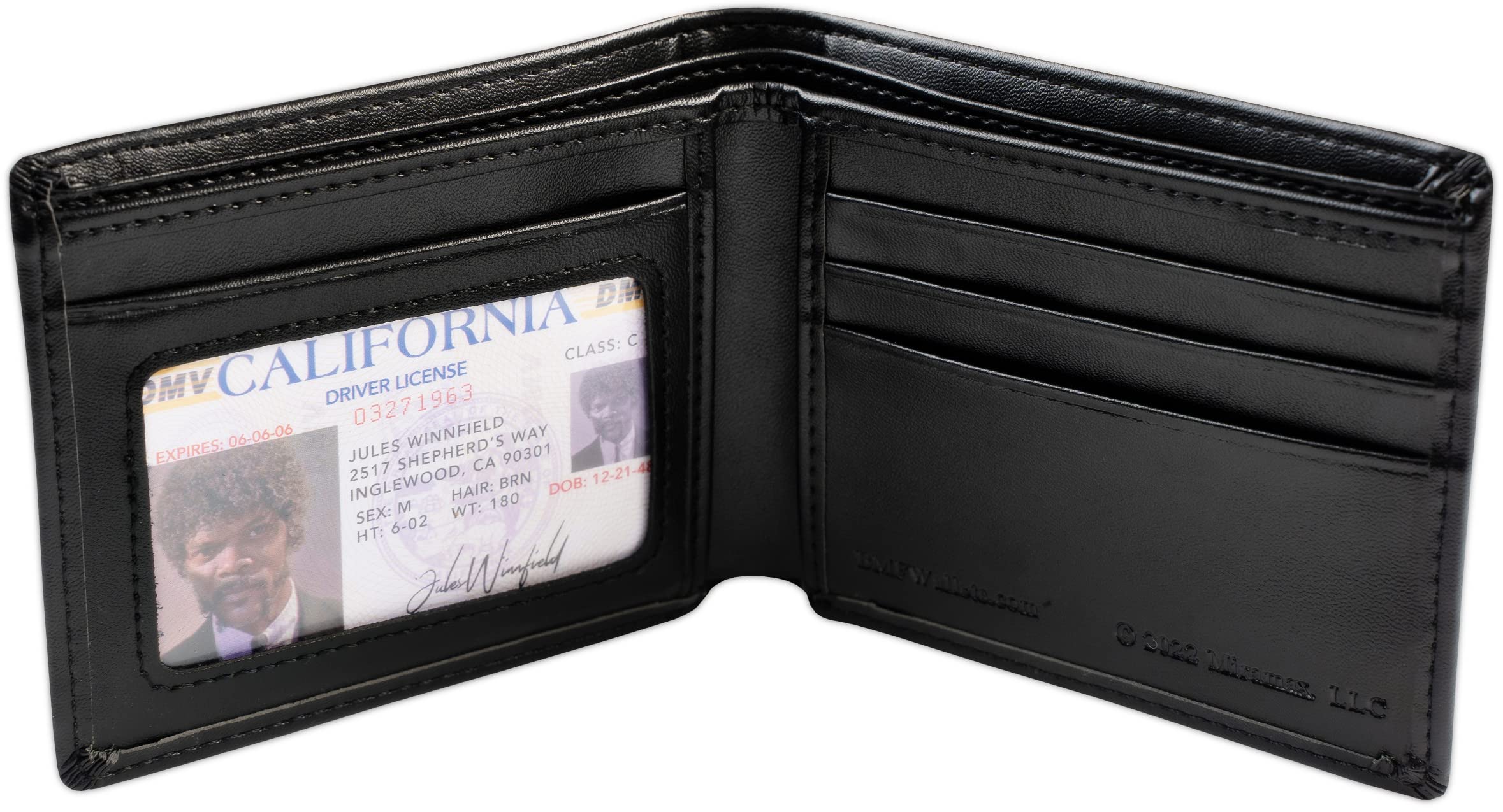Miramax, LLC Officially Licensed Black/Red Embroidered Bad Mother Leather Wallet