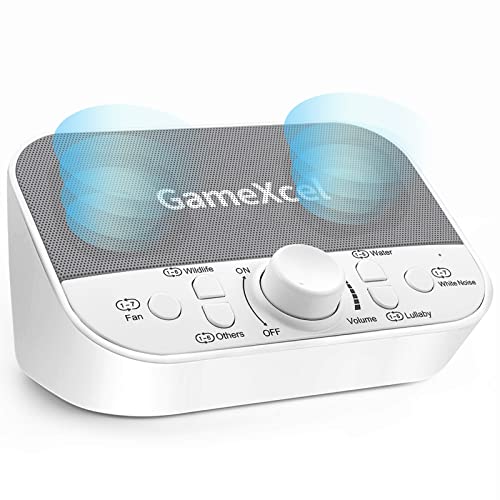 White Noise Machine 38 Sounds Baby Sound Machine for Sleeping Built in Dual Speaker with USB Charger Timer Memory Sound Therapy for Adults Home Office