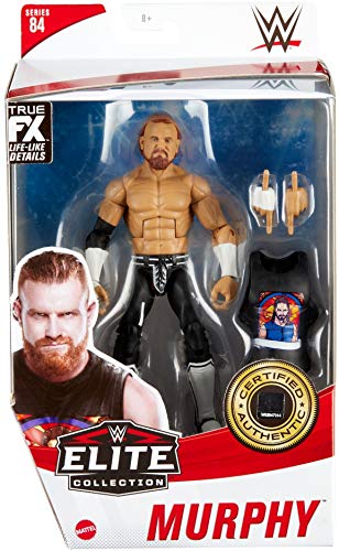 WWE Murphy Elite Collection Action Figure, 6-in/15.24-cm Posable Collectible Gift for WWE Fans Ages 8 Years Old & Up