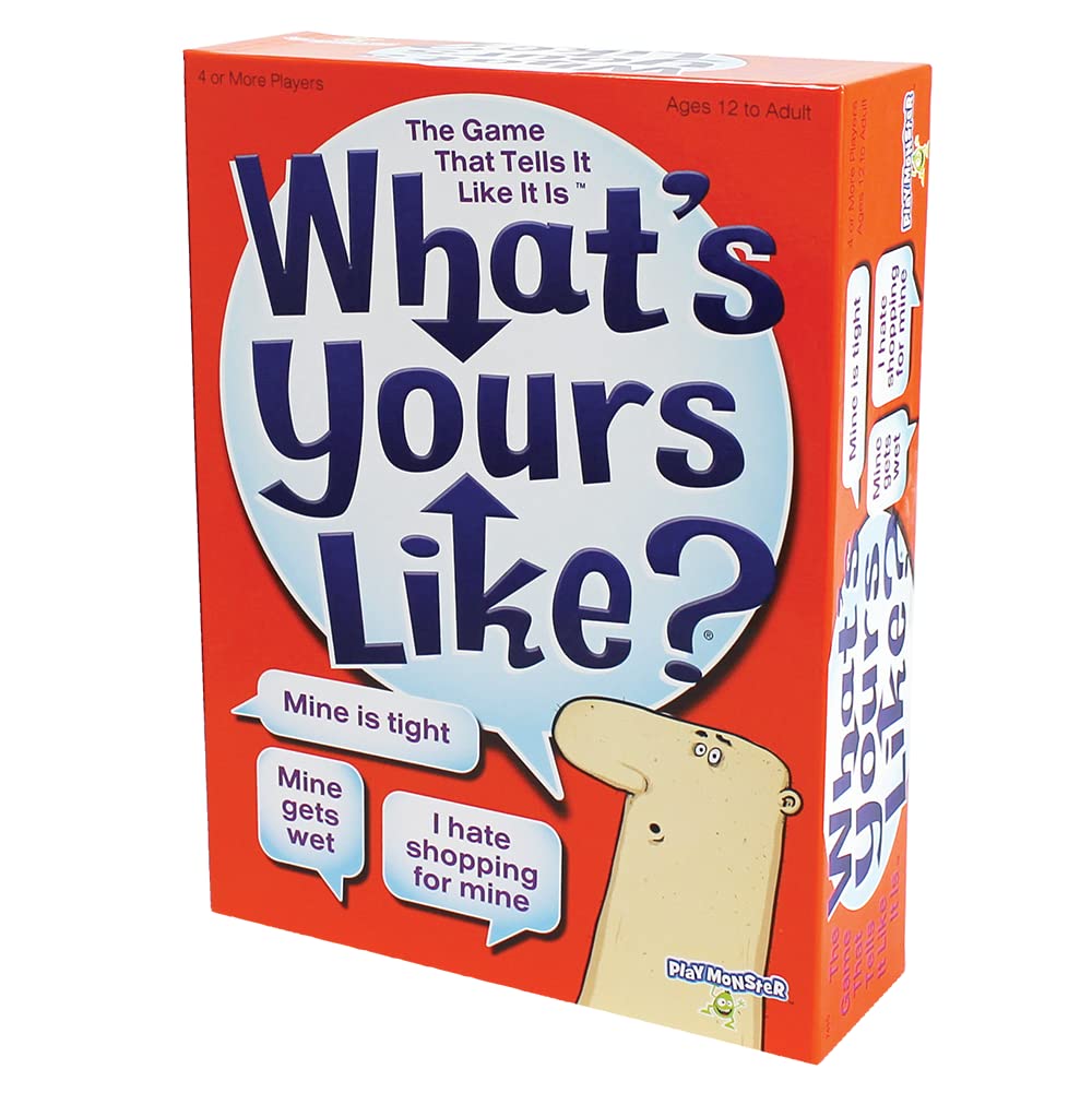PlayMonster What's Yours Like? β Hilarious Party Card Game β Describe What Your Guess Word is Like β Ages 12+