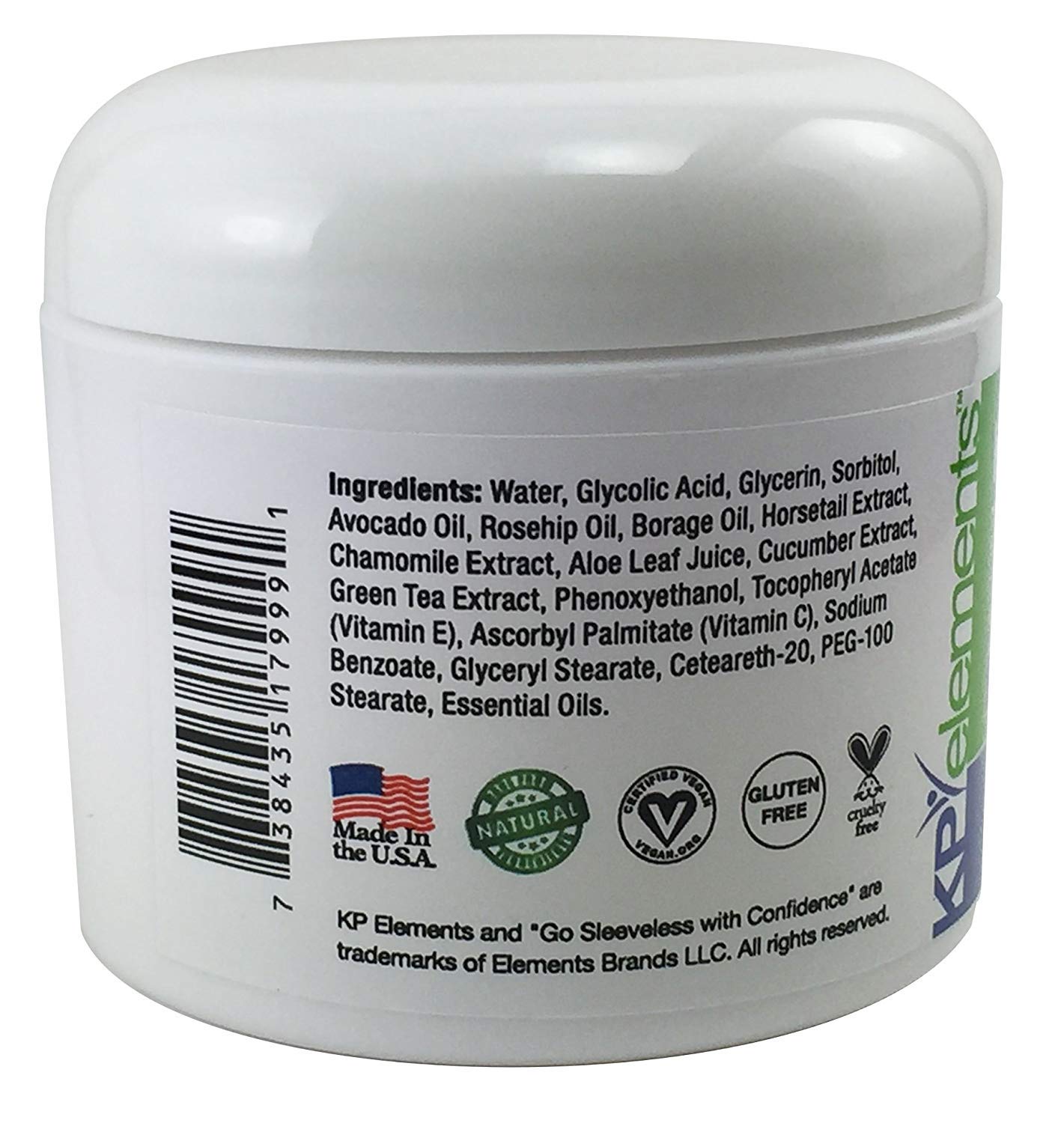 KP Elements Keratosis Pilaris Lotion (4 fl oz) - Natural Keratosis Pilaris Treatment, Moisturizing & Exfoliating AHA Lotion for KP, Vegan, Made in USA