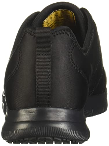 Skechers for Work Women's Ghenter Srelt Work Shoe, Black, 7 M US