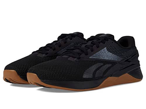 Reebok Unisex Nano X3 Cross Trainer, Black/Pure Grey Lee, 7 US Men