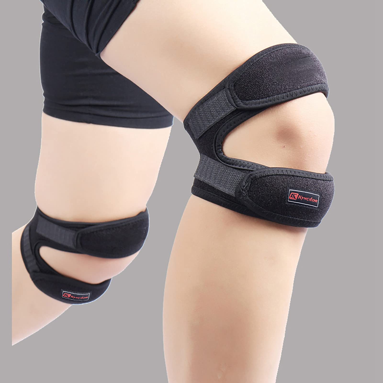 Patellar Tendon Support Strap , Knee Pain Relief Adjustable Neoprene Knee Strap for Running, Jumper, Tennis Injury Recovery