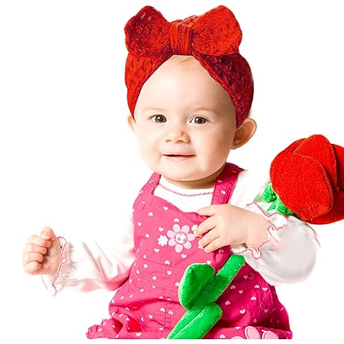 Winter Warm Baby Hat Cute Bow Girls Beanie Hat Knitted Infant Toddler Cap 0-3 Years Old, Purple