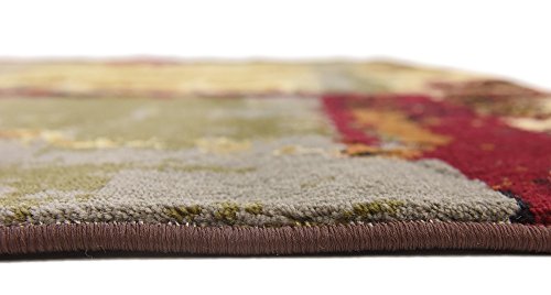 Unique Loom Barista Collection Area Rug - Catuai (5' 1" x 8' Rectangle, Multi/ Brown)