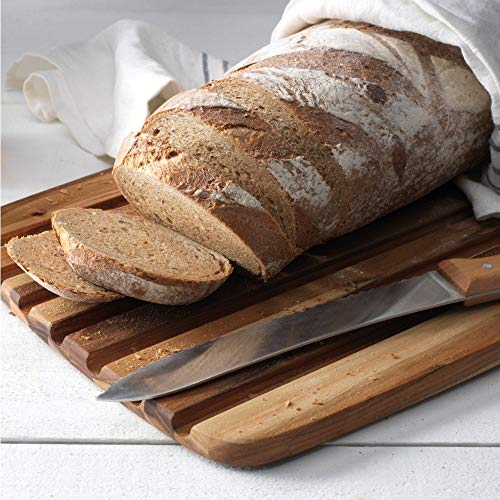 TeakHaus Edge Grain Bread Board | 16" x 11" x 0.55"