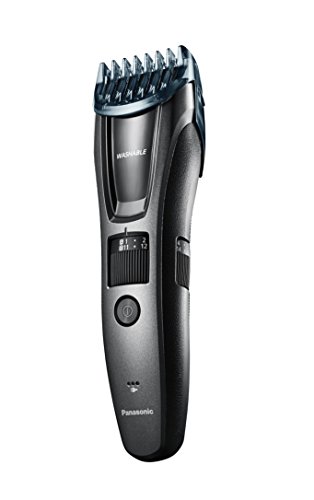 Panasonic Hair and Beard Trimmer, Men's, with 39 Adjustable Trim Settings and Two Comb Attachments for Beard and Hair, Corded or Cordless Operation, ER-GB60-K, Black