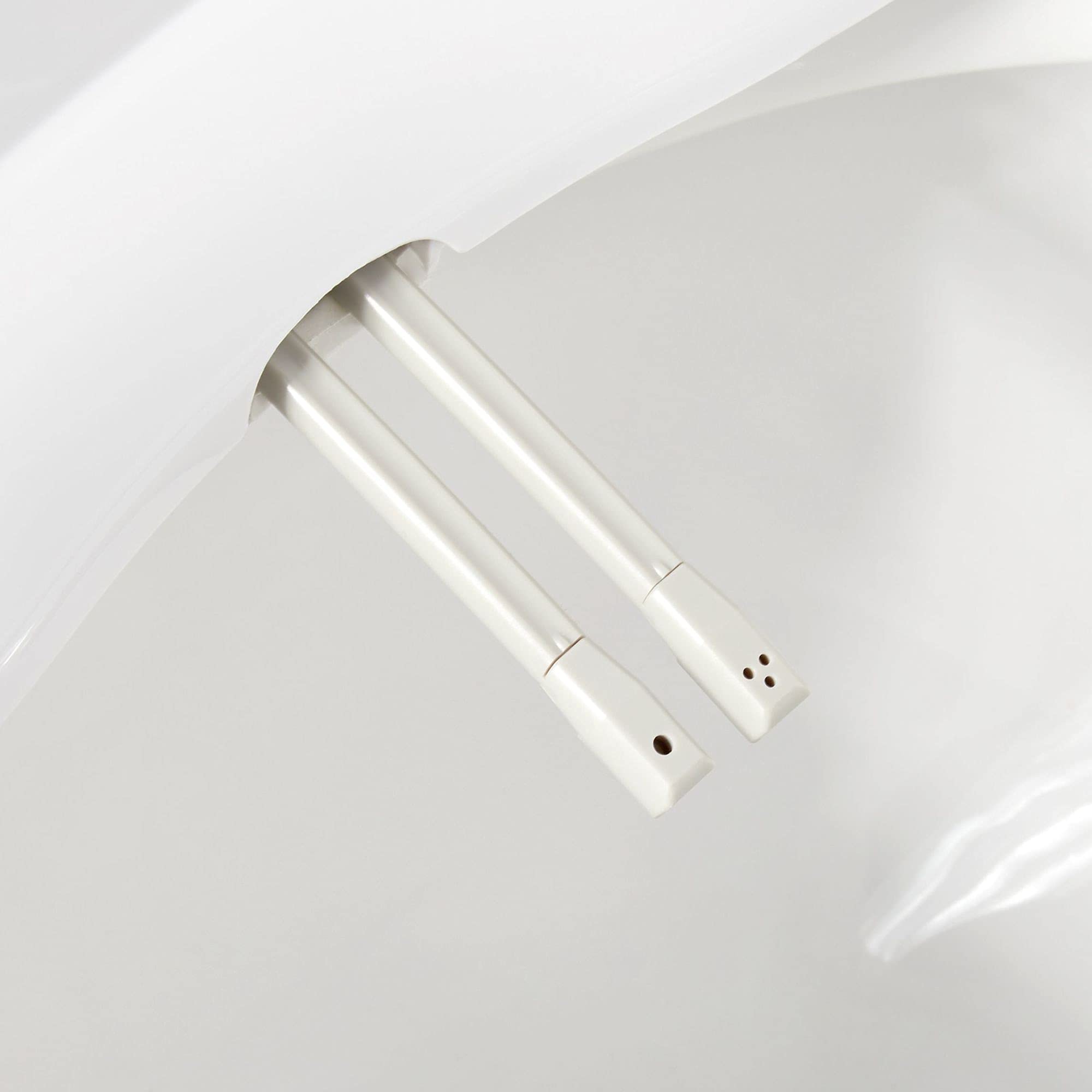 Signature Hardware 482476 Benbrook 1.28 GPF Two Piece Elongated Toilet - ADA Compliant, Bidet Seat Included - White/Matte Black Lever