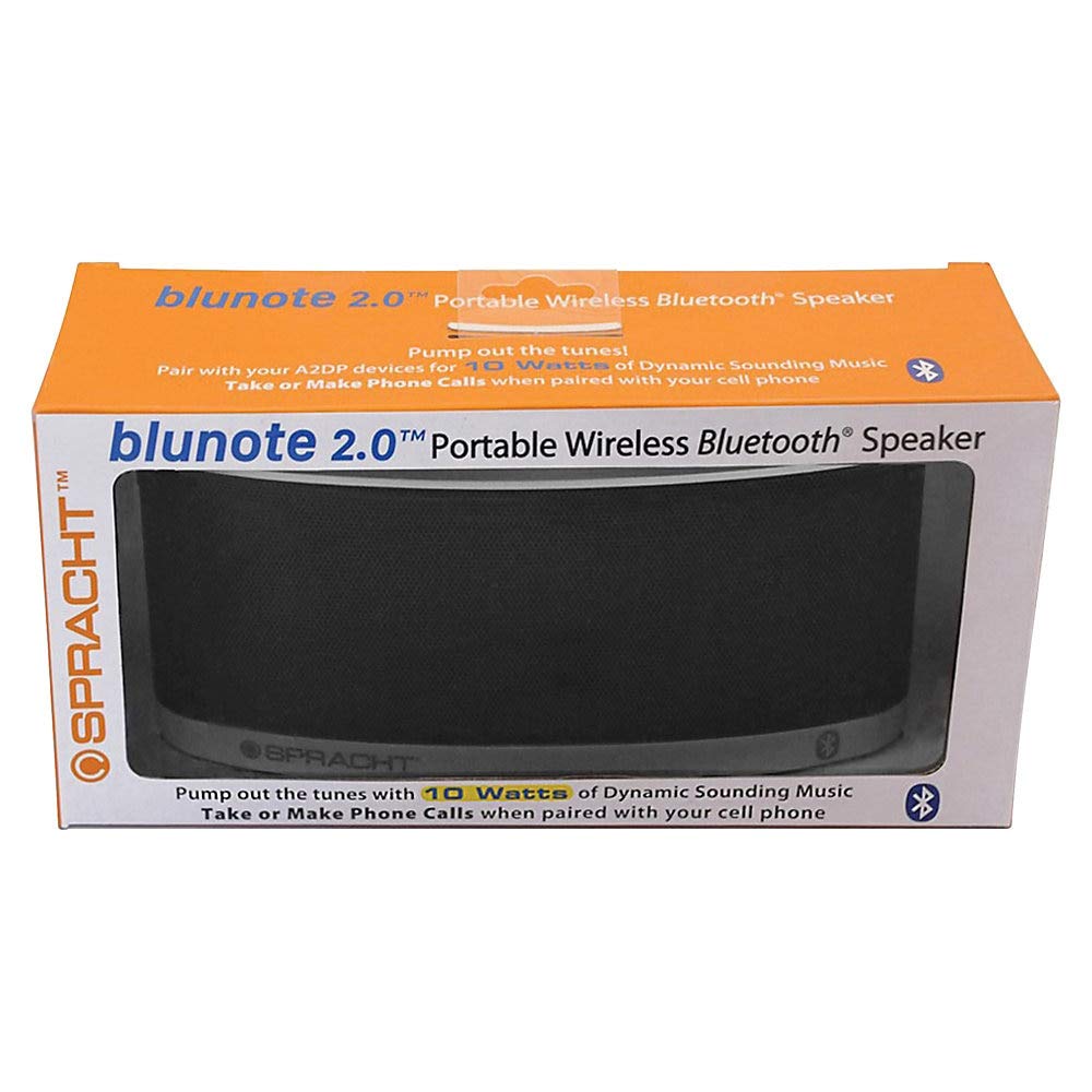 Spracht BluNote 2.0 Portable 10-Watt Wireless Bluetooth Speaker for Music and Voice