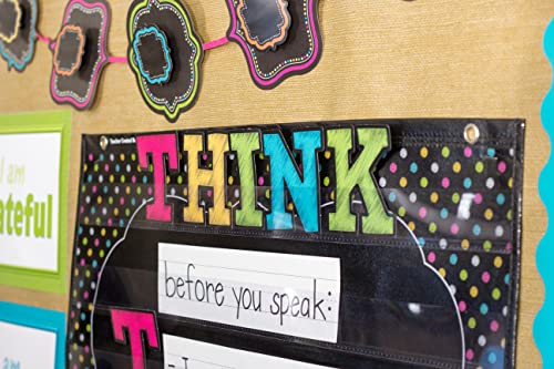 Teacher Created Resources Chalkboard Brights Bold Block 3" Letters (TCR3881)