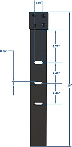 Sealvvos 14 inch King Bed Frame Metal Platform Mattress Foundation with Steel Slat Support, No Box Spring Needed, Easy Assembly, Black