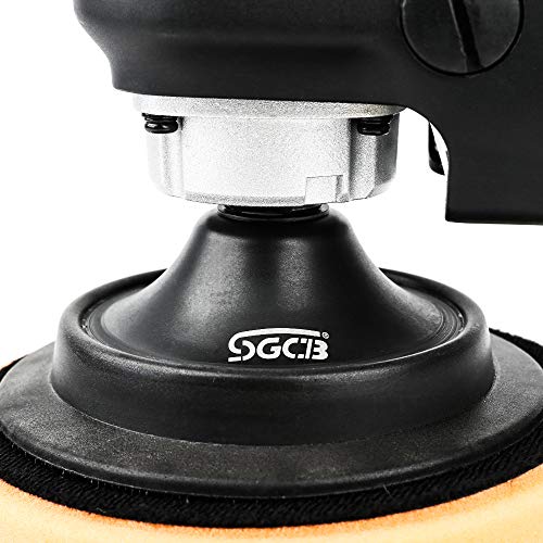 SGCB 5β RO Rotary Flexible Backing Plate, Hoop-and-Loop Face 5/8β Thread PU Soft Backing Pad Used On Rotary Polisher Sander for Sanding Polishing Buffing Finishing