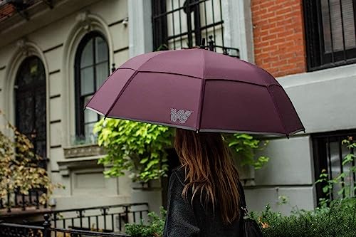 Weatherman Umbrella - Stick Umbrella - Windproof Umbrella Resists Up to 55 MPH Winds - (Sage)