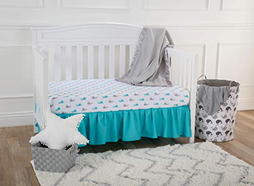 TL Care Fleece Blanket 30β X 40β with 2β Satin Trim, Gray, for Boys and Girls