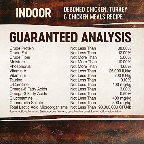 Wellness CORE Grain-Free Chicken, Turkey & Chicken Meal Indoor Formula Dry Cat Food, 11 Pound Bag
