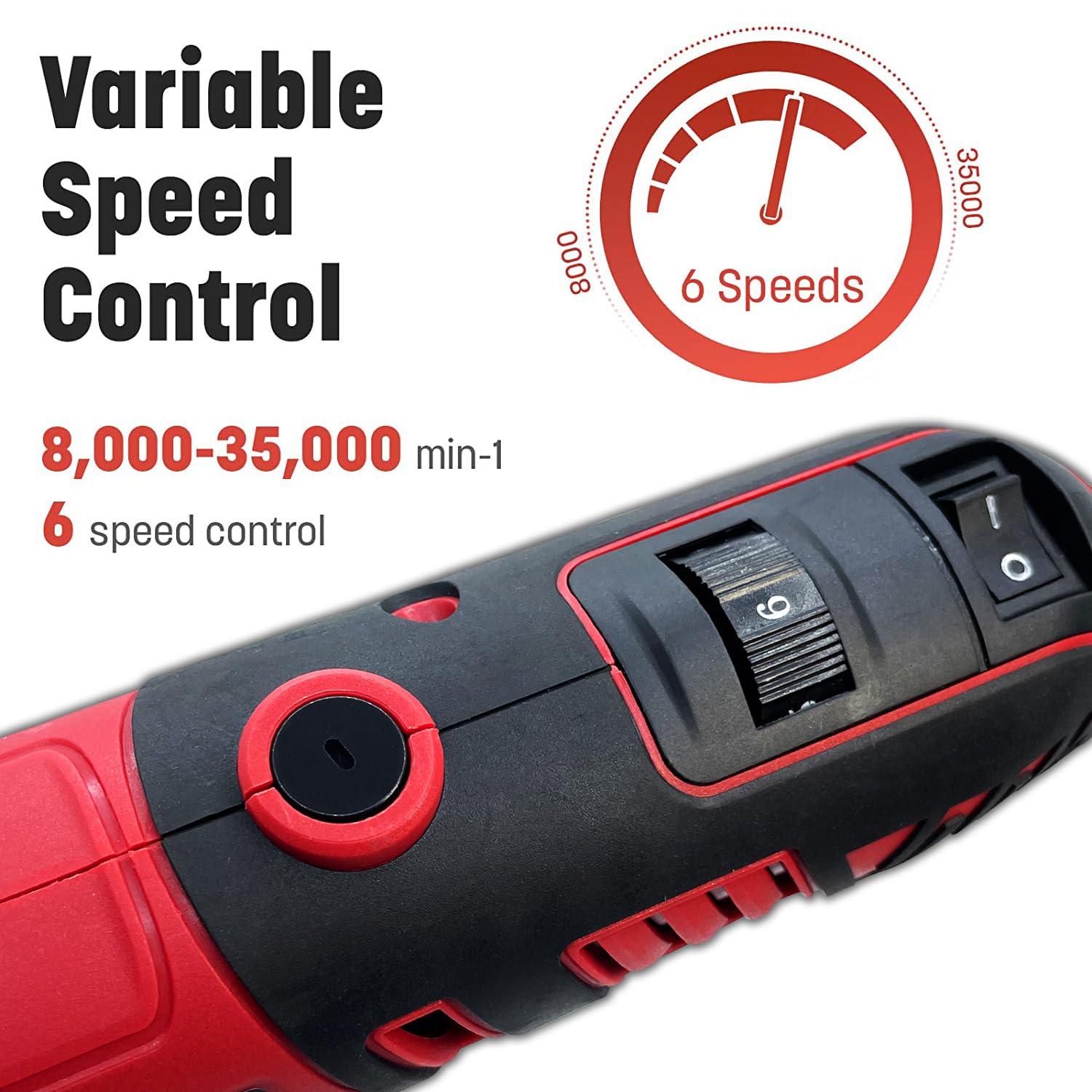 Werktough 170W Rotary Tool Kit High Power High Speed High Value Accessories 100pcs Including Universal Keyless Chuck Flexible Shaft and Cutting Guide and With Hanger Low Noise Low Vibration