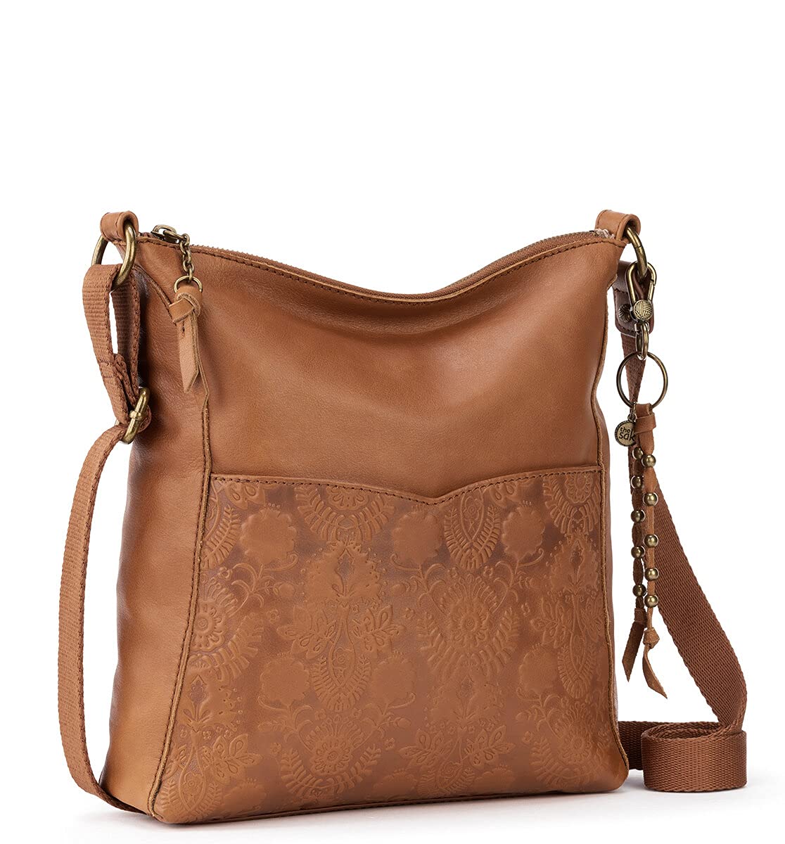 The Sak Lucia Crossbody Tobacco Floral Embossed One Size