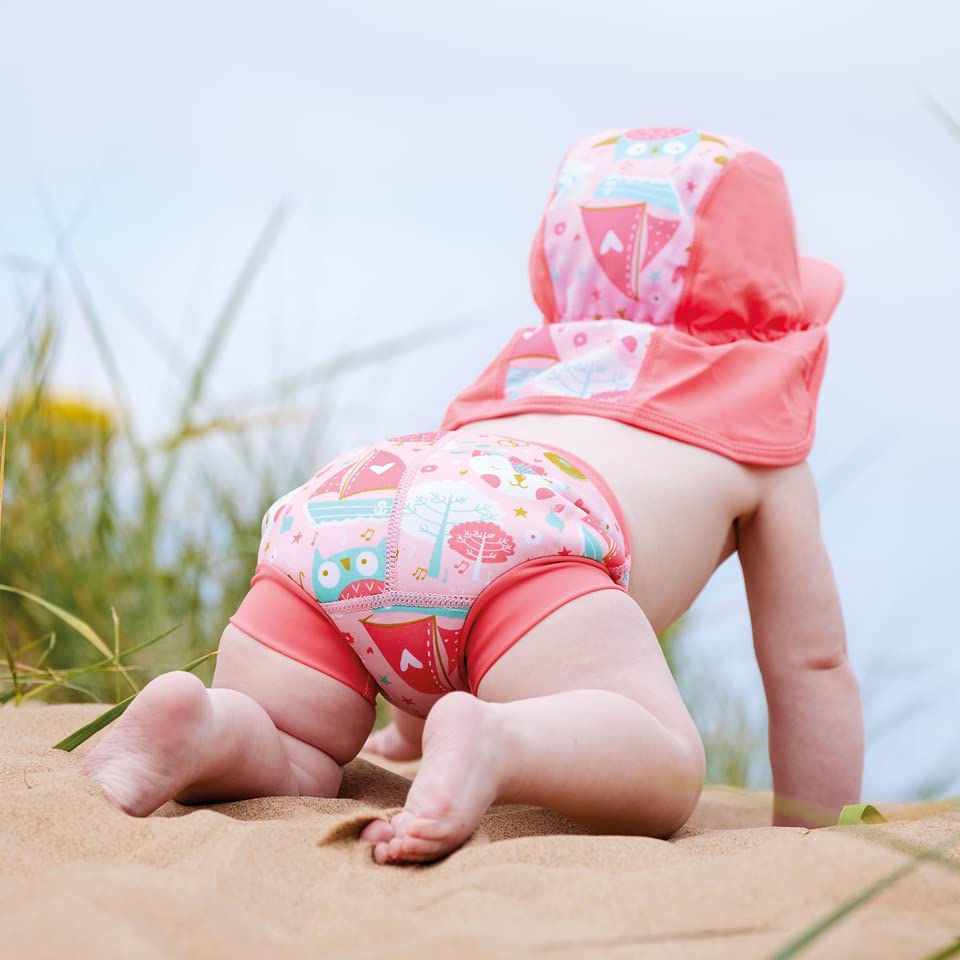 Splash About Happy Nappy Reusable Swim Diaper, Owl & The Pussycat, 6-12 Months