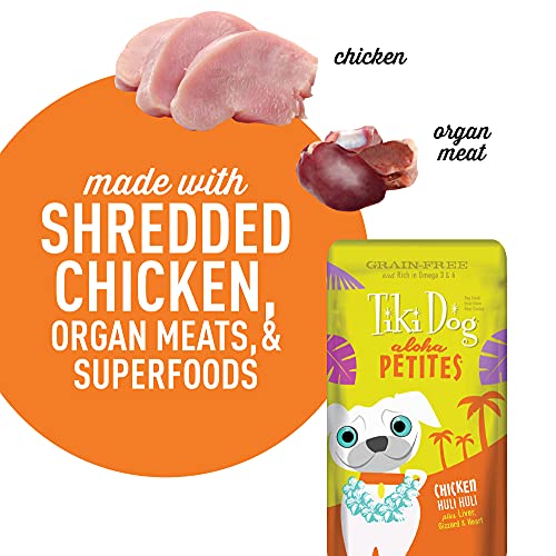 Tiki Dog Aloha Petites β Chicken Huli Huli Wet Dog Food β 3.5 Ounce (Pack of 12)