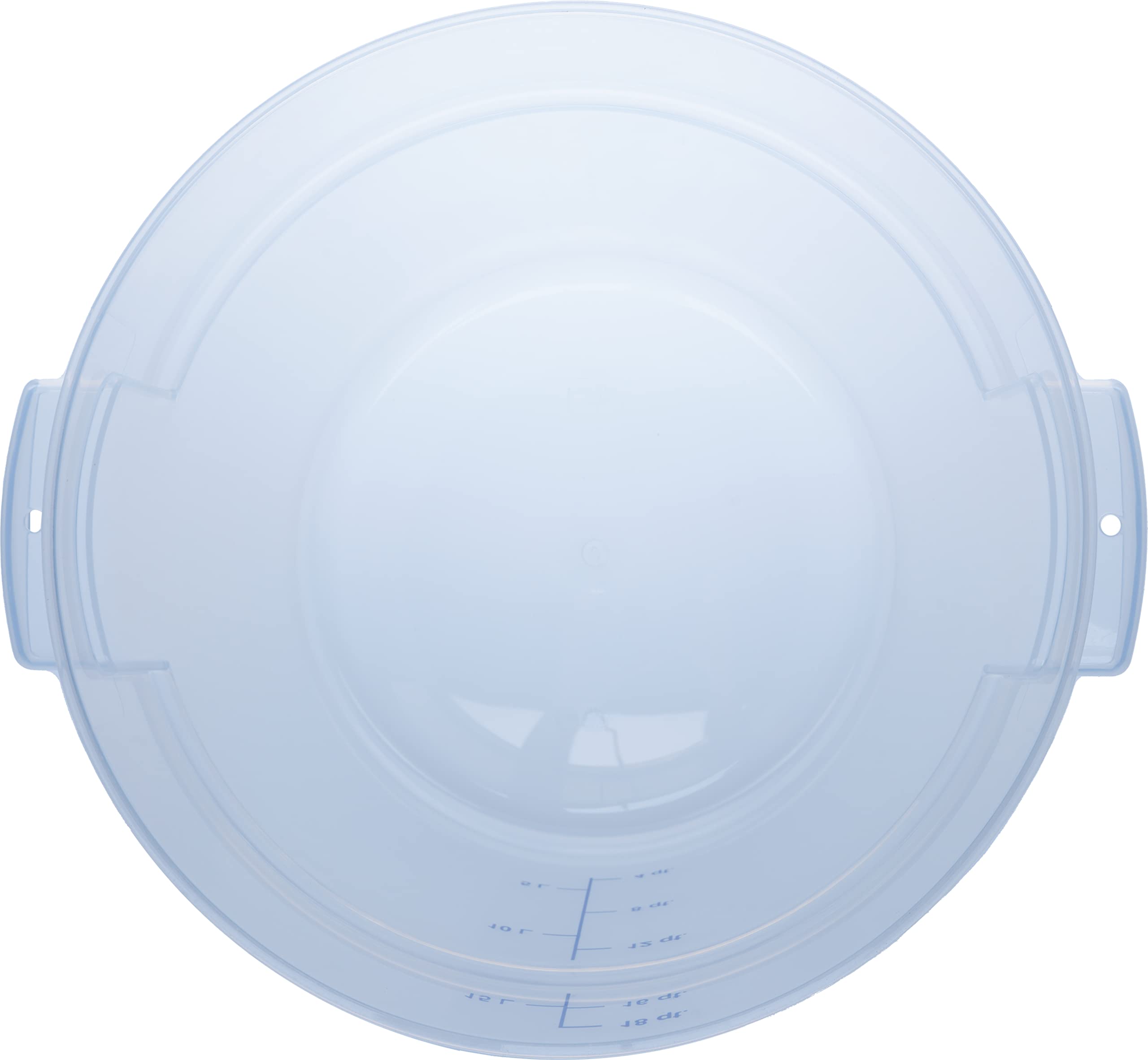 Carlisle FoodService Products Storplus Round Food Storage Container with Stackable Design for Catering, Buffets, Restaurants, Polypropylene (Pp), 18 Quart, Clear, (Pack of 6)