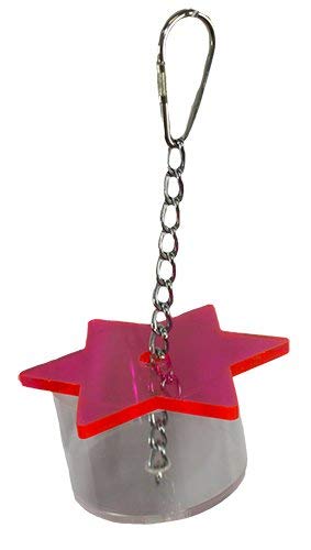Star Forage Cup - Durable Treat Foraging Cage Accessory Toy - for Sugar Gliders, Squirrels, Chinchillas, Prairie Dogs, Degus, Opossums, Marmosets, Monkeys, Parrots, Birds, Rats, Hamsters, & Gerbils
