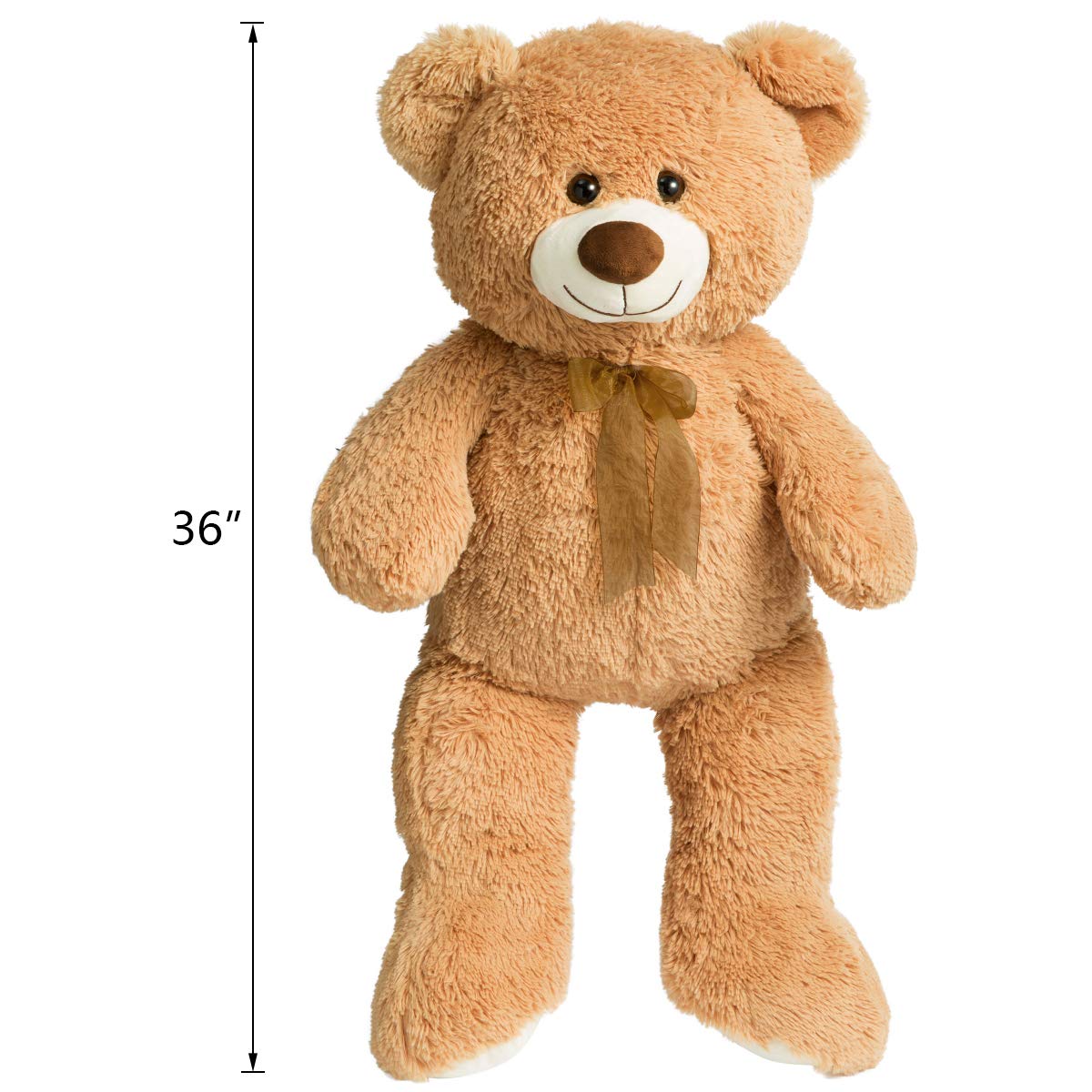 HollyHOME Teddy Bear Plush Giant Teddy Bears Stuffed Animals Teddy Bear Love 36 inch Tan