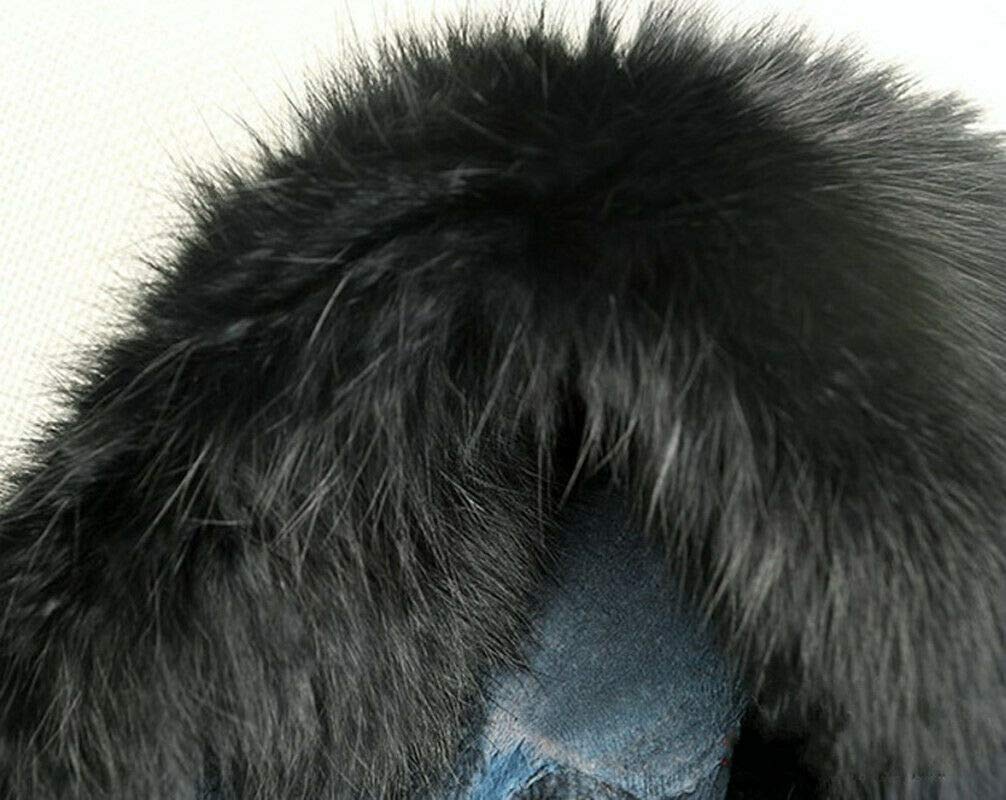 Natural Tanned Assorted Rabbit Pelts Rabbit Fur Hide (10" by 12" Rabbit Pelt with Sewing Quality Leather) (Natural Black)
