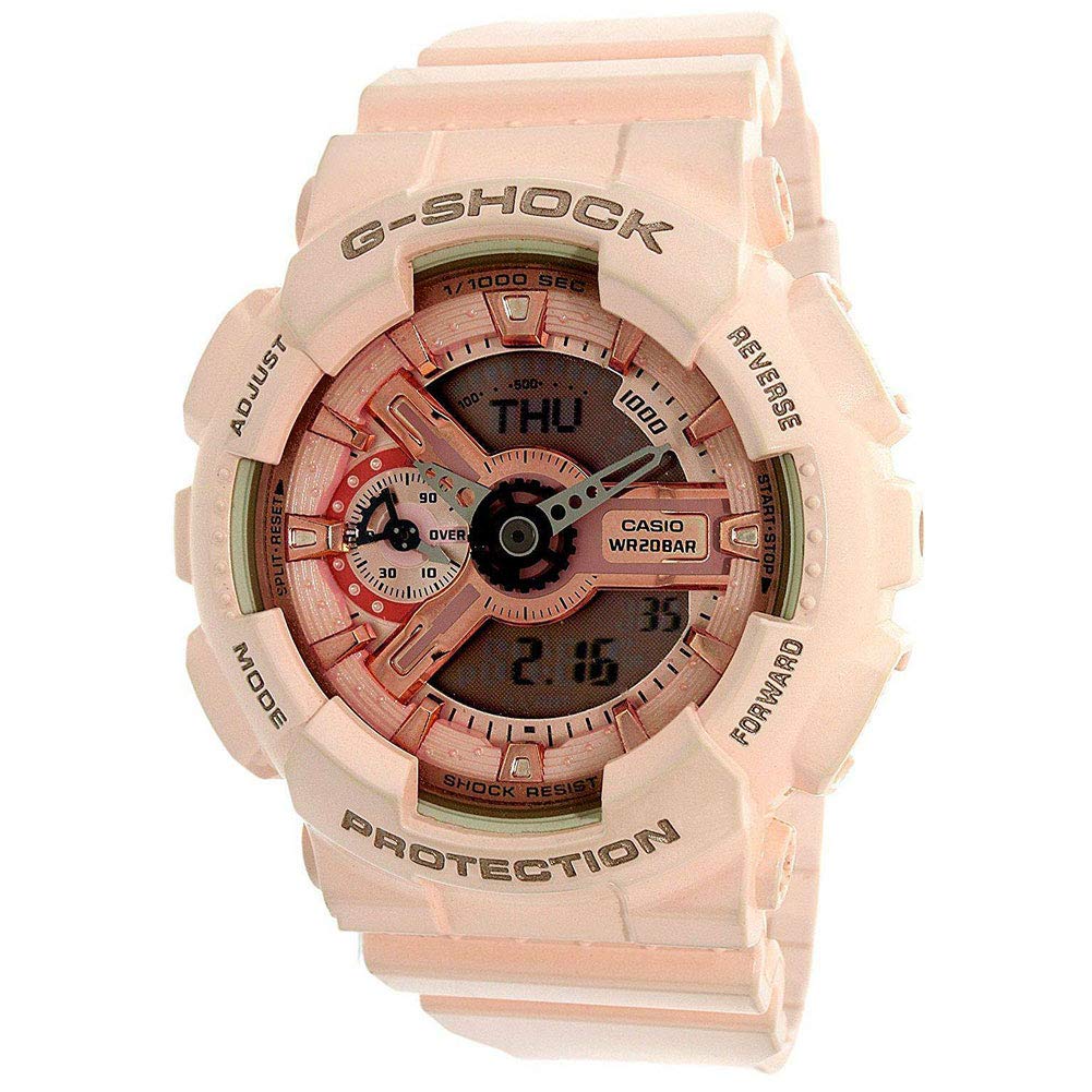 Sports Watch Gold and Pink Dial Pink Quartz Ladies