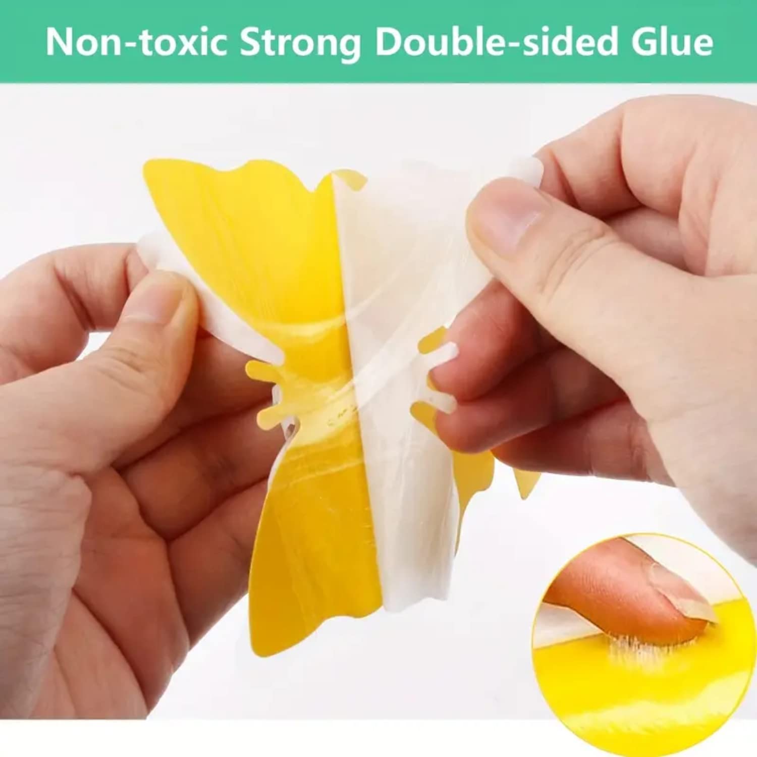 Springco 100 Pack Fruit Fly Traps Yellow Sticky Traps Gnat Sticky Traps for Indoor/Outdoorgnat Traps for House Indoor (95(95+4+1) 100pack)