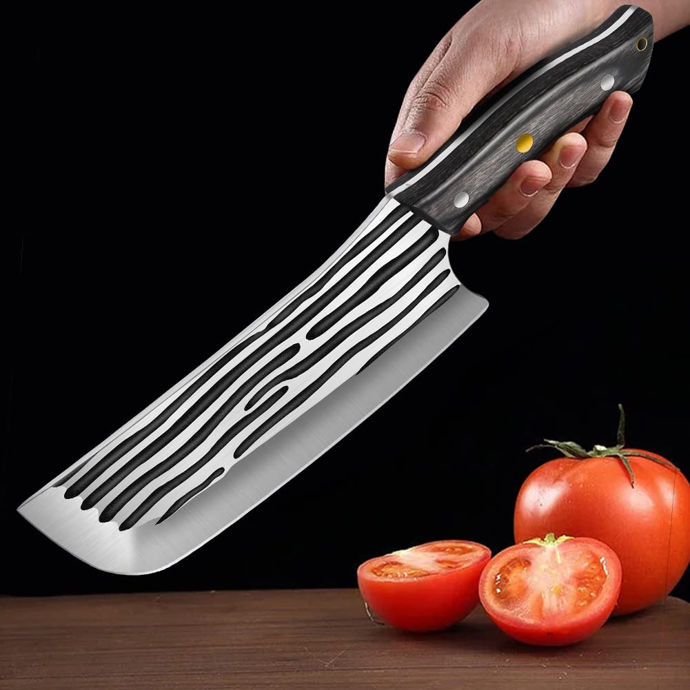 Hong Won Meat Cleave,Cleaver Knife for Meat Cutting, High Carbon German Stainless Steel with Ergonomic Handle for Home, Kitchen & Restaurant