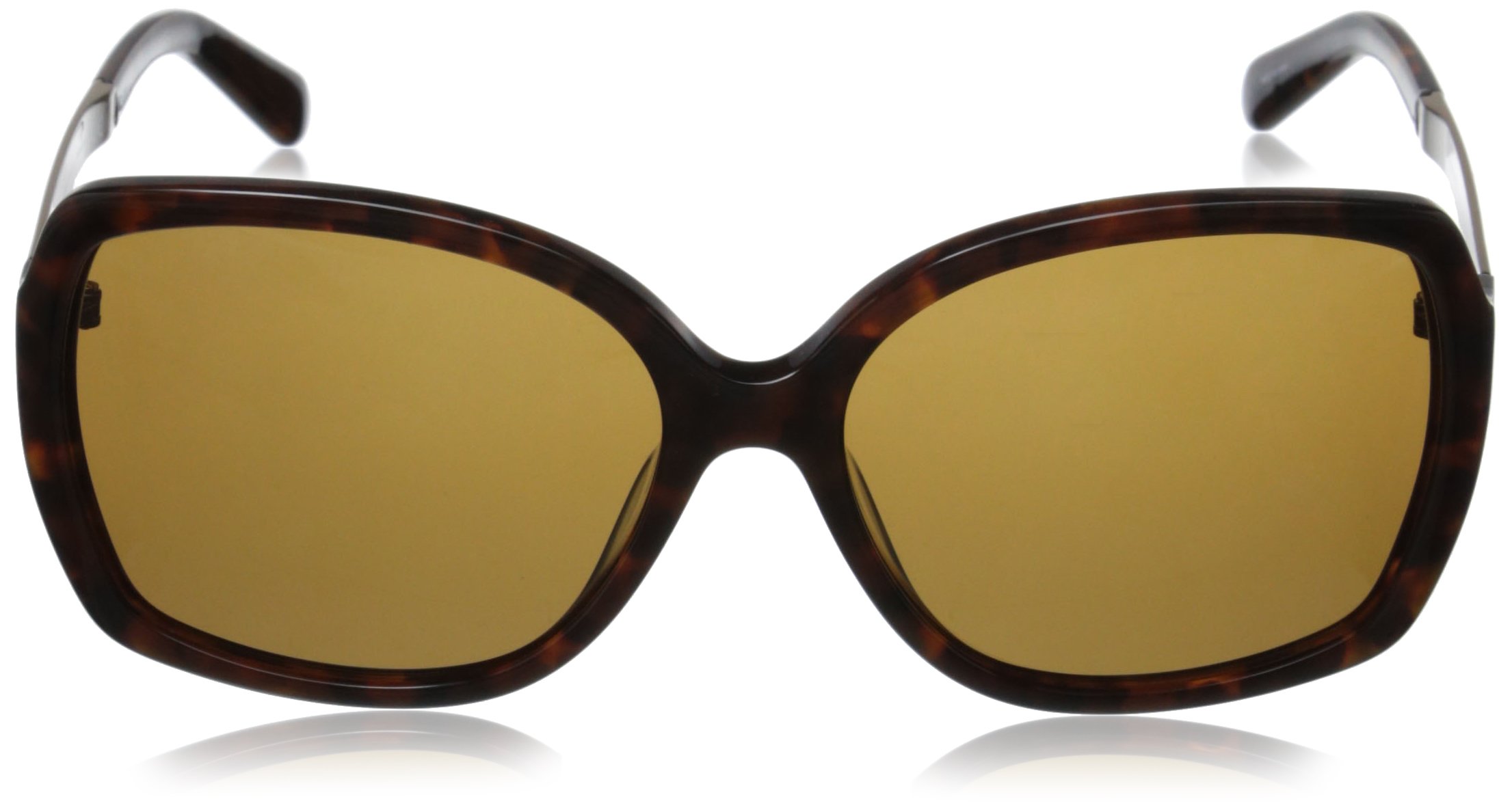Kate Spade Sunglasses (Safilo Group) Women's Darilynn Square Sunglasses, Havana & Brown Polarized, 58 mm