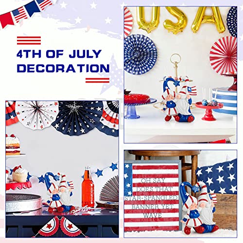 Zonling 4th of July Decorations Patriotic Gnomes - Gnomes Figurines Gift for Independence Day Memorial Day Presidents Day Veterans Day Armed Forces Day