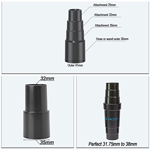 Vacuum Hose Adapter Kit - Vacuum Attachment Adapter Kit Compatible with Miele, Bissell, Kenmore, Shark Rocket and Shark NV500 Series