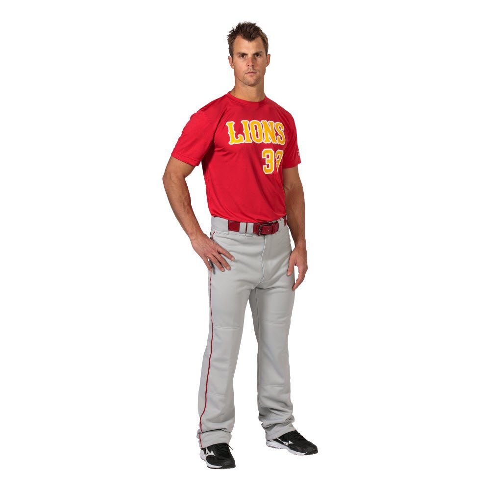 Mizuno Comp Short Sleeve Crew Top, Cardinal, XX-Large